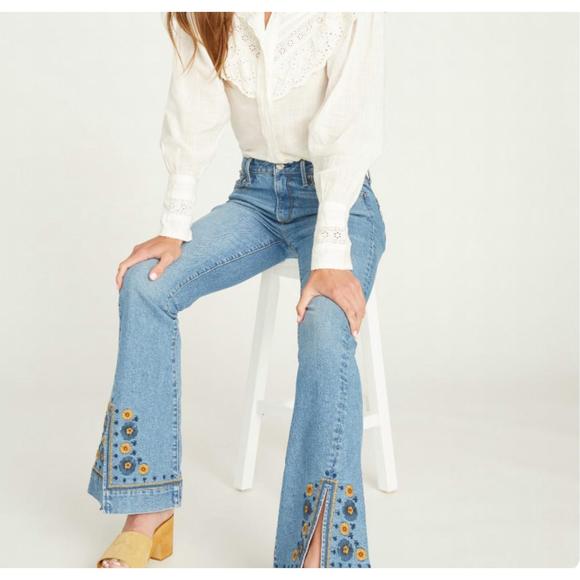 DRIFTWOOD | Jeans | New Driftwood Driftwood Farrah Flare Slit Golden ...
